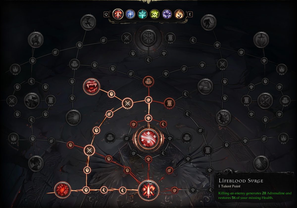 Talent Tree Progression - Mandragora