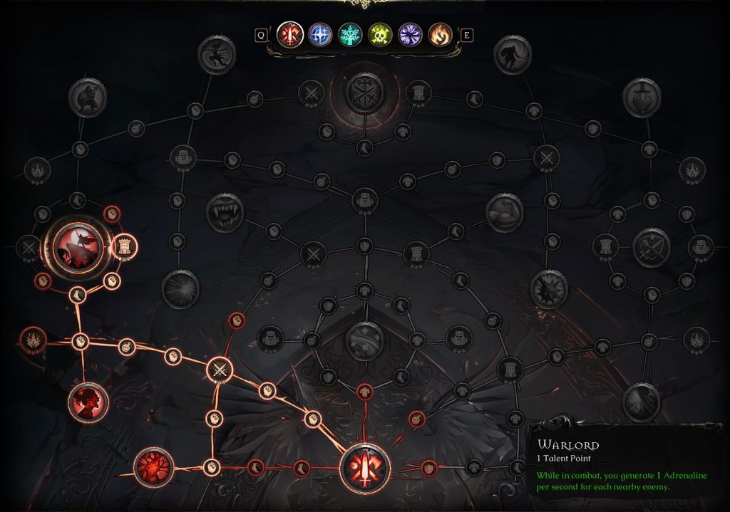 Talent Tree Progression - Mandragora